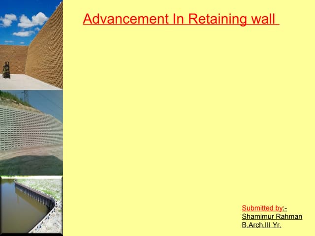 Reinforced Earth Wall RE wall | PPTX