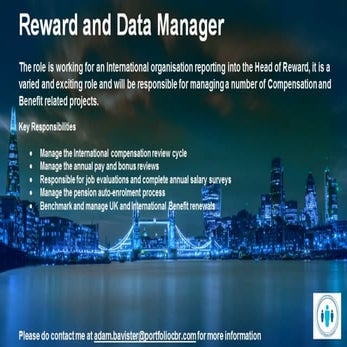 Reward and Data Manager CBR | PPT