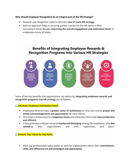 Employee Recognition, Reward and Recognition Policy | PPT