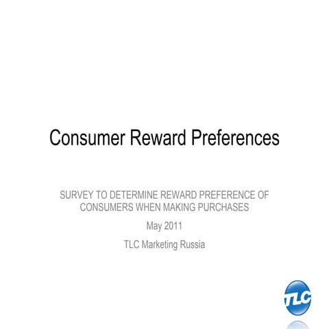 Consumer Reward Preferences | PPT