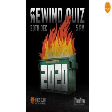 Rewind Quiz 2020 by Quiz Club NITW | PDF