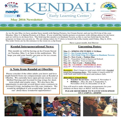 May newsletter | PDF