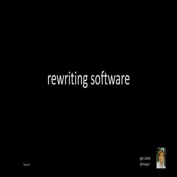 Rewriting Software | PPT