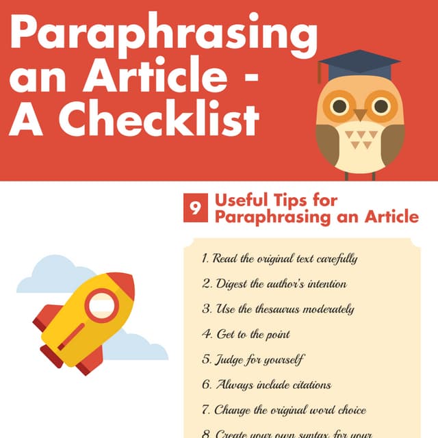 Paraphrasing An Article | PDF