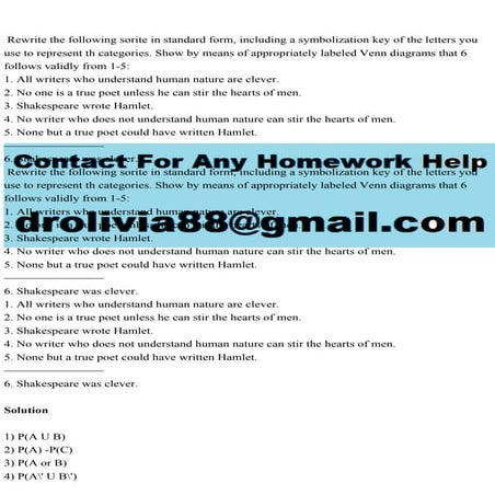 Rewrite the following sorite in standard form, including a symbol.pdf