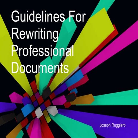 Rewriting professional documents | PPT