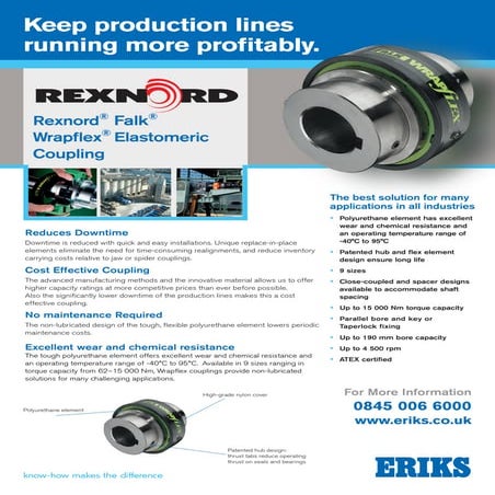 Rexnord Falk Wraflex Couplings | PDF