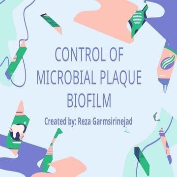 Control of microbial plaque in periodontal disease | PPTX