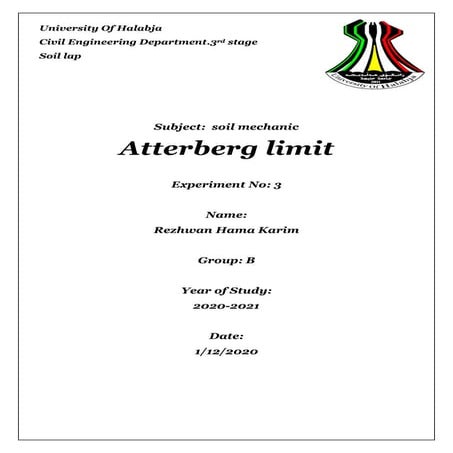 Atterberg limit test | PDF