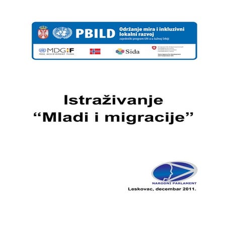 Rezultati istrazivanja-mladi-i-migracije | PDF