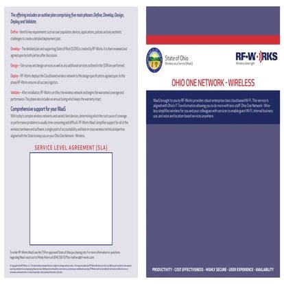 RF-Works State of Ohio Wireless as a Service Solution Overview | PDF