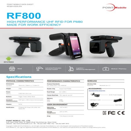 Rf800 high performance uhf rfid for pm80 | PDF