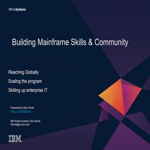 mainframe skills building & commmunity vol 1 | PDF