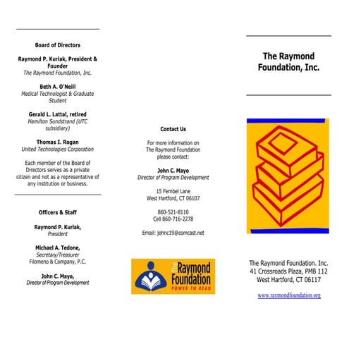 Raymond Foundation Brochure | DOCX