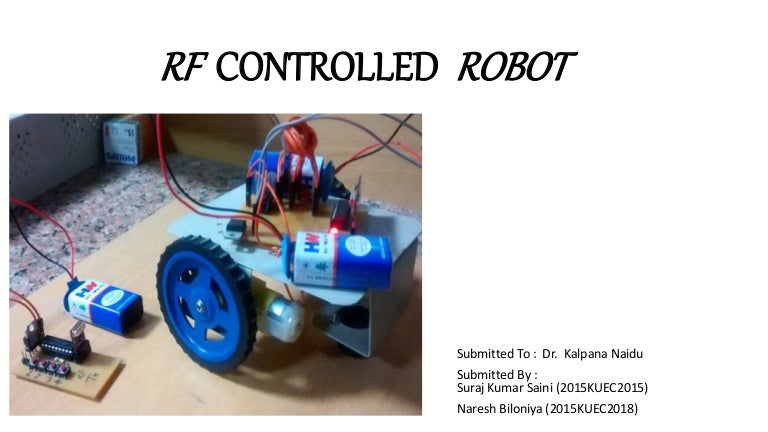 RF controlled robot