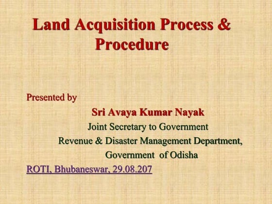 LAND ACQUISITION FOR RAILWAY INFRASTRUCTURE PROJECTS | PDF