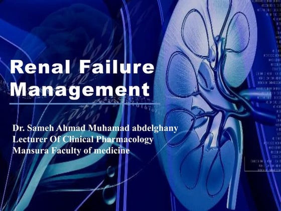 Acute and chronic renal failure | PPT