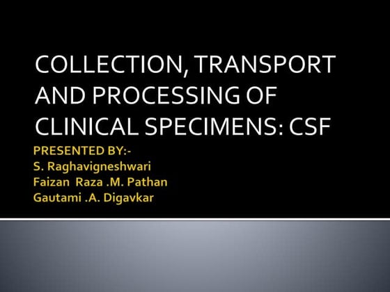 Medical Microbiology Laboratory (sample collection) | PPT