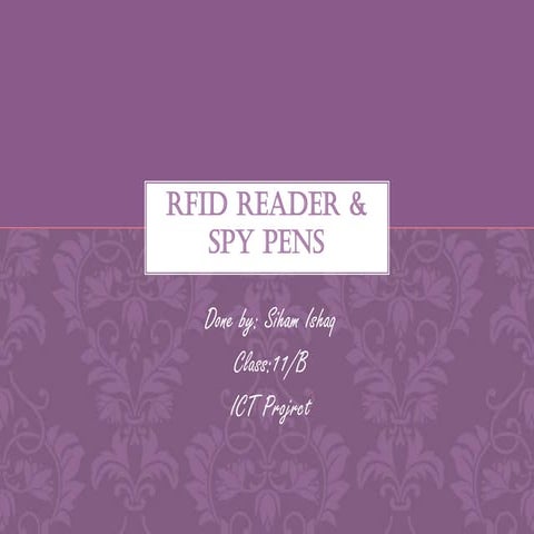 Rfid readers & SPY pens | PPT