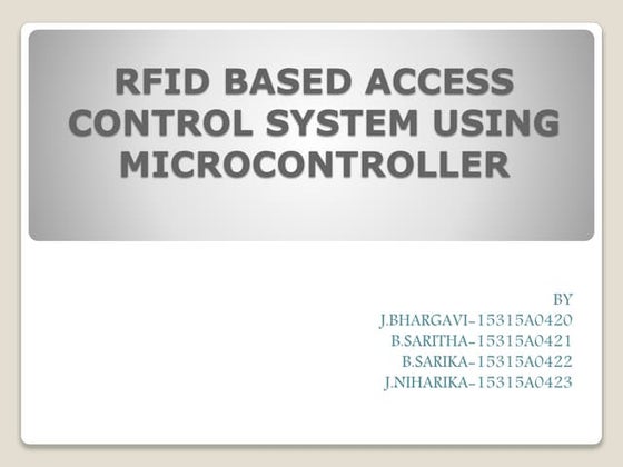 Skidweigh Plus Operator Access Control, rfid v2 | PDF
