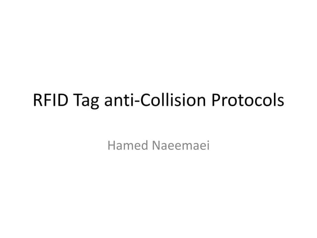 Rfid Tag Anti Collision Protocols Ppt