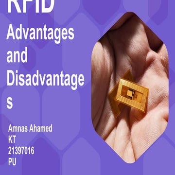 RFID Advantages and Disadvantages | PPTX