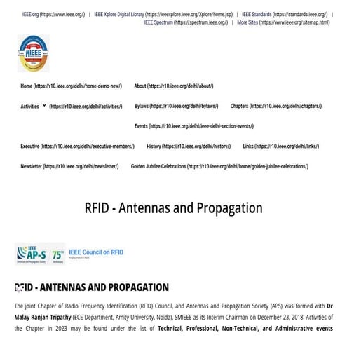 RFID - Antennas and Propagation - IEEE Delhi Section.pdf