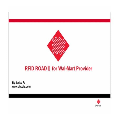 Rfid Roadii For Wal Mart Provider C | PDF | Internet of Things | Internet