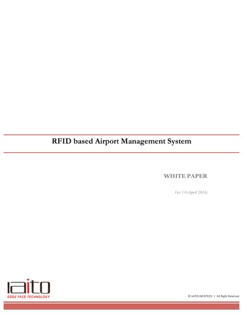 Airport Baggage Handling System | PPT