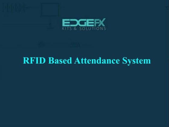 Rfid Based Attendance System Using Arduino 1 Ppt