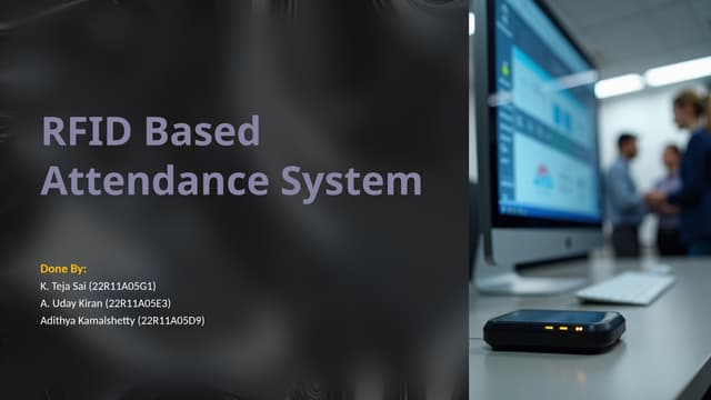 RFID based Attendance System | PPTX