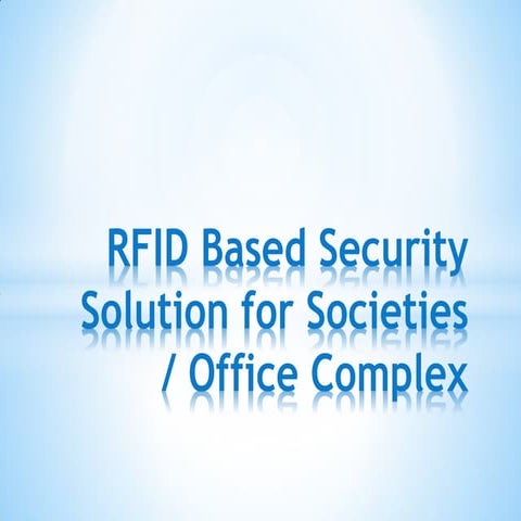 Few RFID security solutions concepts.. | PDF