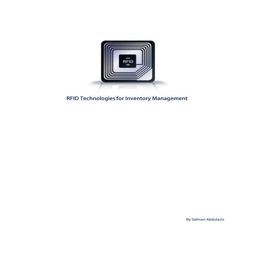 RFID Technologies for Inventory Management | PDF