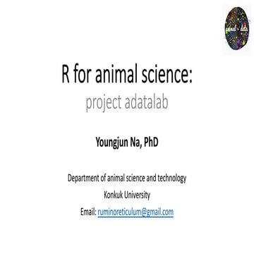 R for animal science | PDF