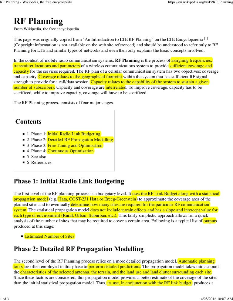 Rf Planning Wikipedia The Free Encyclopedia rf-planning-wikipedia-the-free-encyclopedia