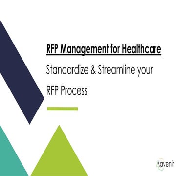 Rfp management for healthcare standardize & streamline your rfp process ...