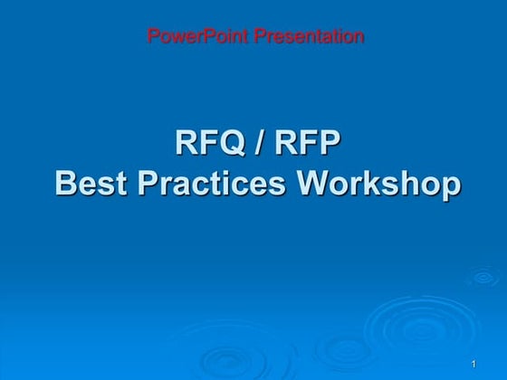 RFP_Process Flow Chart | PDF | Business | Business and Finance