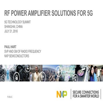 RF Power Amplifier Solutions for 5G | PPTX