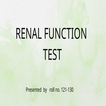 Chemical examination of urine (rgt strip) | PPTX