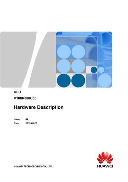 Huawei BTS 3900 Hardware Structure | PPT