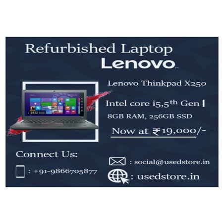 Rfurbished lenovo thinkpad x250 Laptop | PDF