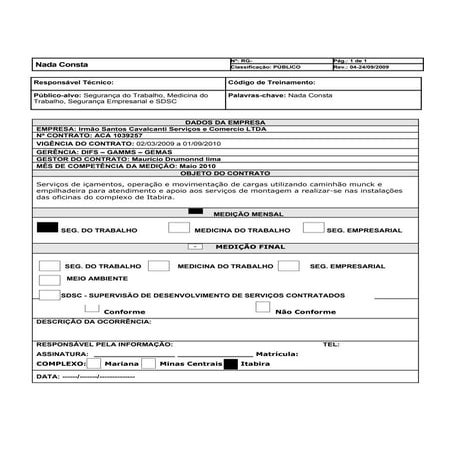 Modelo CAT (Comunicado acidente trabalho) | PDF