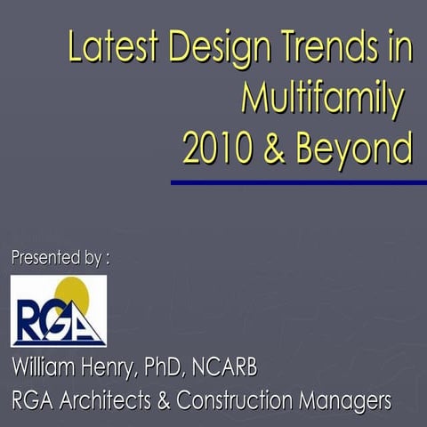 RGA Architects & Construction Managers Presentation | PPT | Houses ...