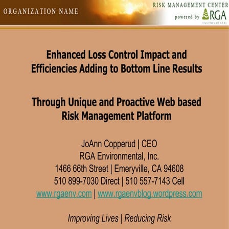 Rga Presentation For End Client | PPT