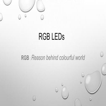 RGB LED _ shyam | PPTX