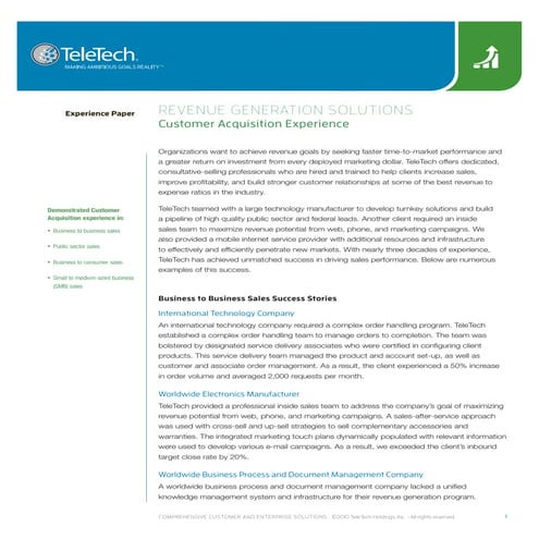 Cust Acq Experience Paper | PDF