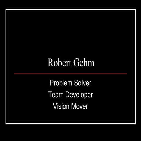 R Gehm Profile | PPT