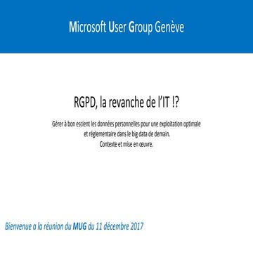 RGPD / GDPR | PPT