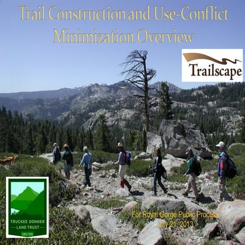 Trail Construction and Use-Conflict Minimization Overview | PPT ...