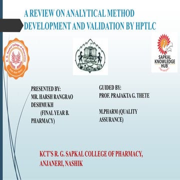 Analytical Method Development and Validation Harsh Review RGSCOP.pptx